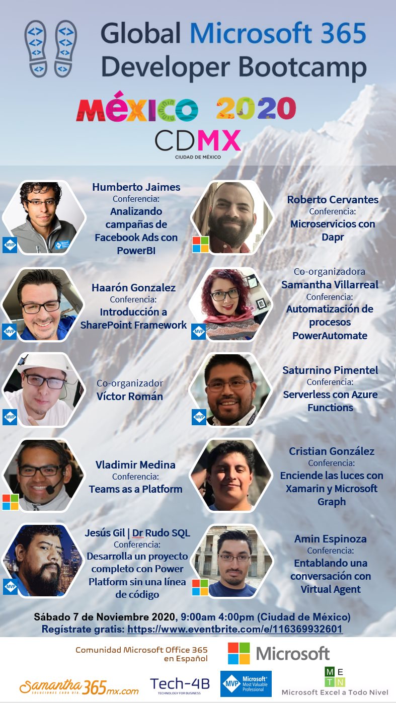 Microsoft Global 365 Developer Bootcamp 2020 / México / CDMX